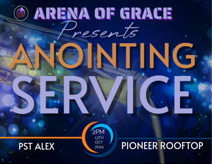 Copy of anointing service | PosterMyWall