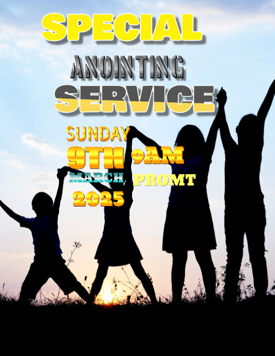 Copy of Anointing Service Flyer (us Letter) | PosterMyWall