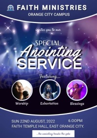 anointing service Template | PosterMyWall