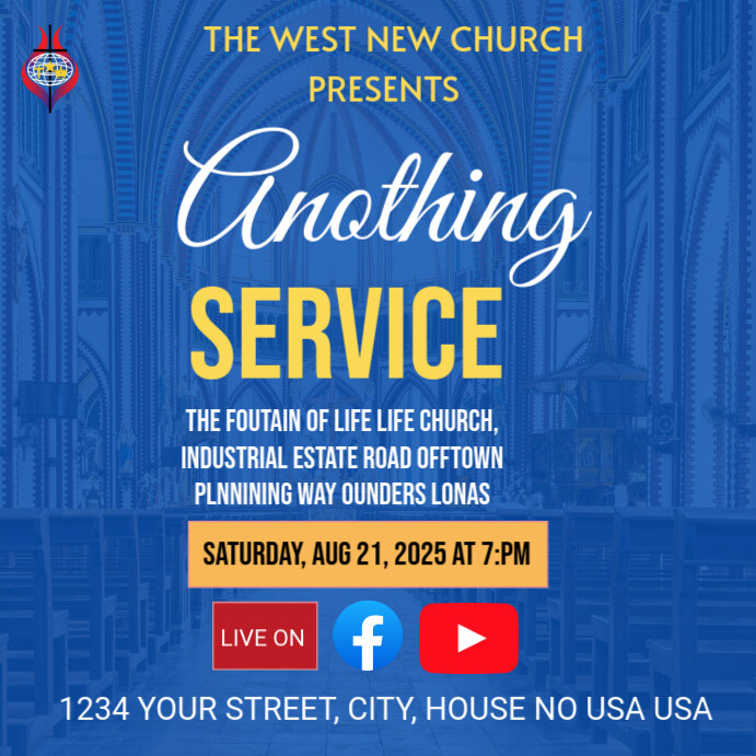 Anointing Service flyer Template | PosterMyWall