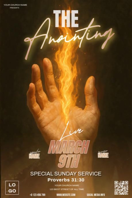Copy of Anointing Service poster flyer | PosterMyWall