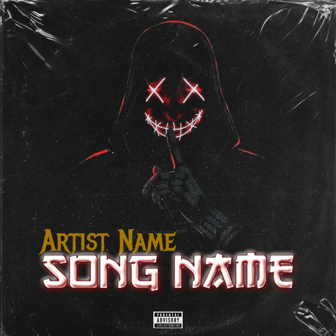 Copy of anonymous Album Cover music trap mixtape rap | PosterMyWall