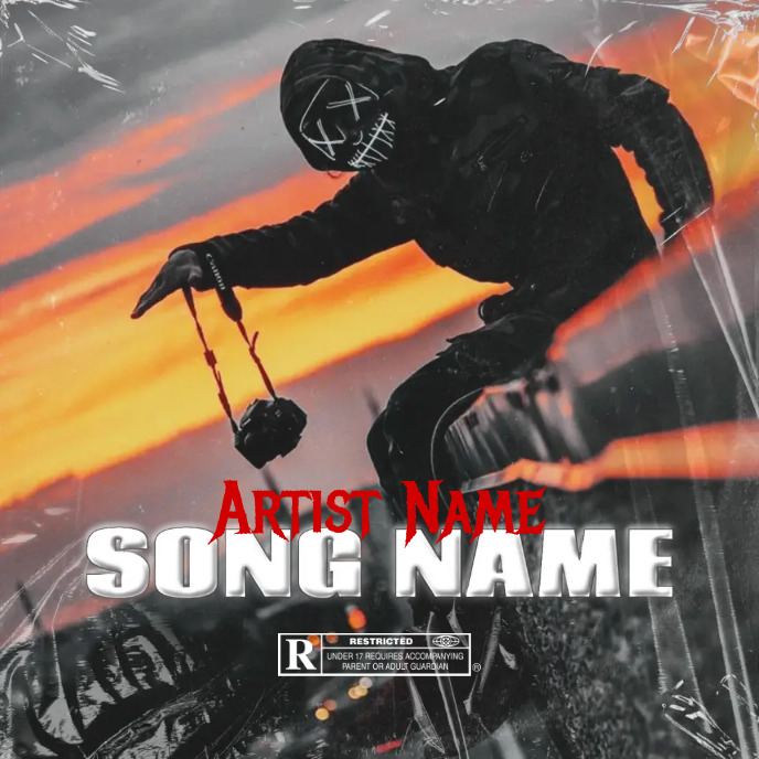 anonymous Album Cover music trap mixtape rap Template | PosterMyWall