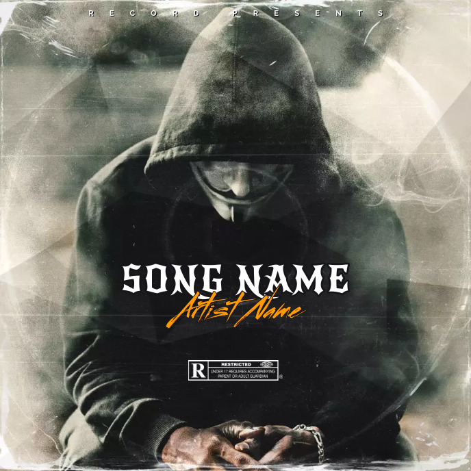 anonymous Album Cover music trap mixtape rap Template | PosterMyWall