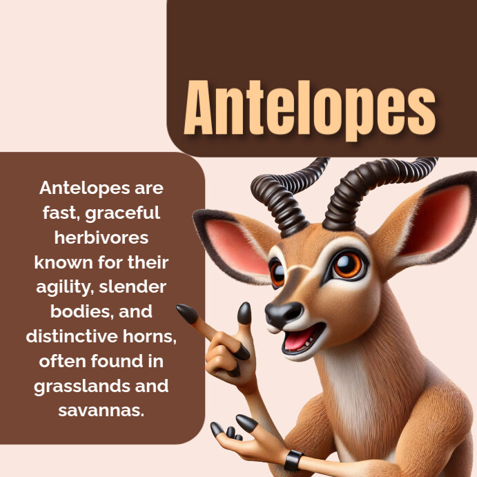 Antelope Template | PosterMyWall