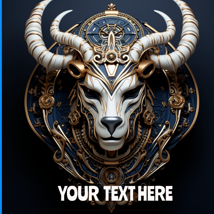 Antelope mask Template | PosterMyWall
