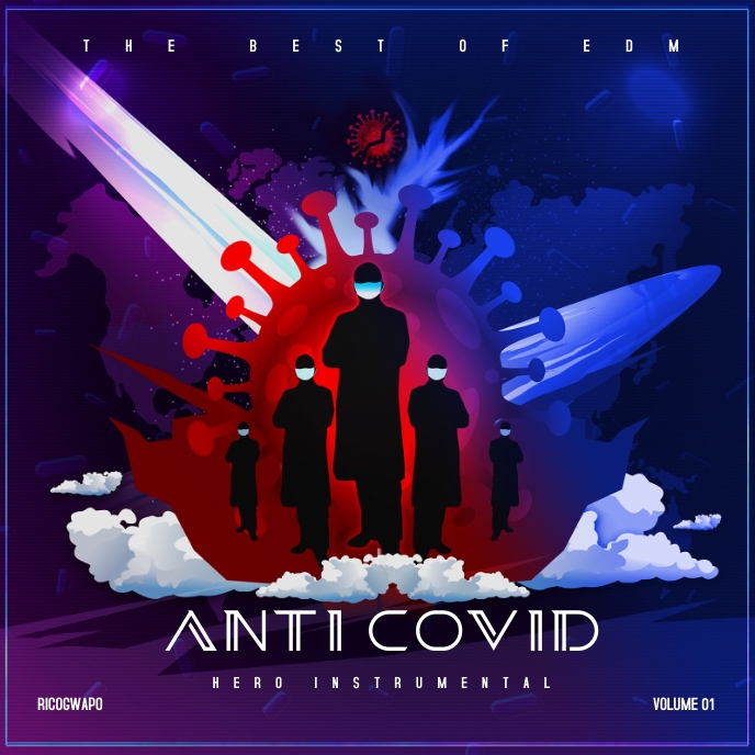 Anti Covid Fighters Album Cover Artwork Template | PosterMyWall