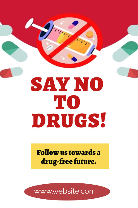 Anti-drug poster template | PosterMyWall