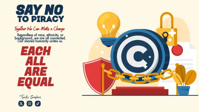 Anti piracy poster Template | PosterMyWall