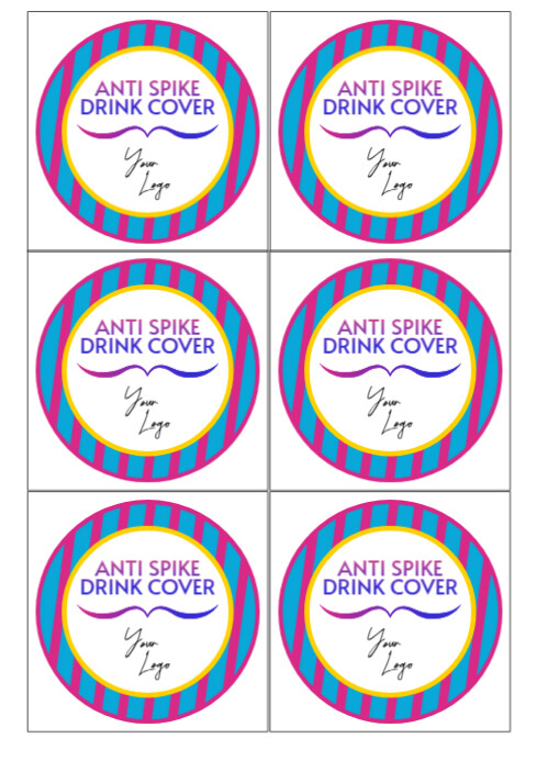 Anti Spike Spiking Drug Drink Safety Covers Template | PosterMyWall