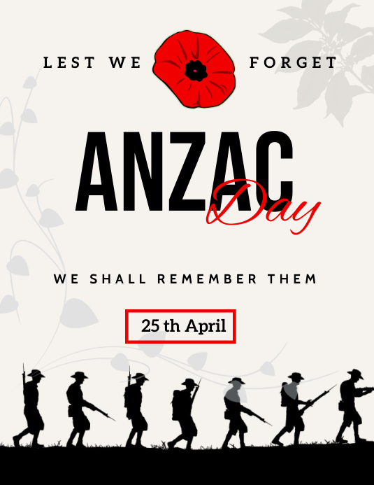 anzac day, ANZAC DAY Template | PosterMyWall