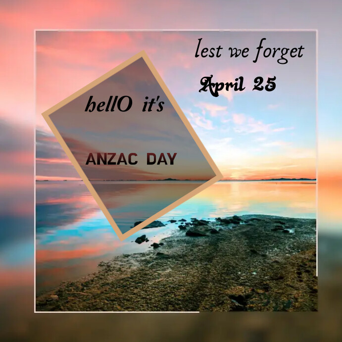 Anzac day celebration Template | PosterMyWall