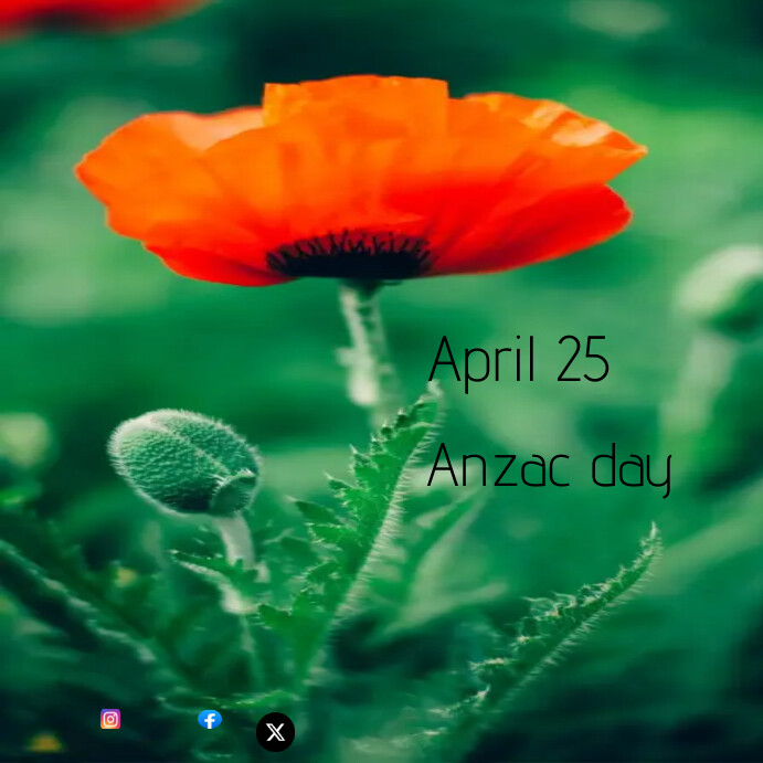 Anzac day Template | PosterMyWall