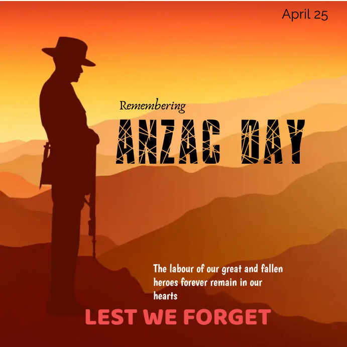 Copy of Anzac Day | PosterMyWall
