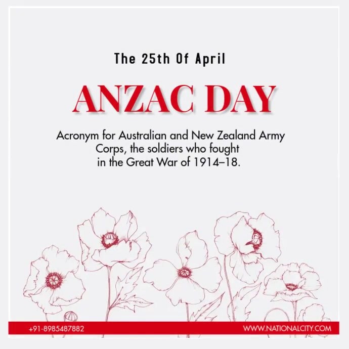 Anzac Day Template | PosterMyWall