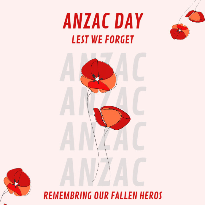 Anzac day Lest we forget memorial Remembrance Day Instagram post ...