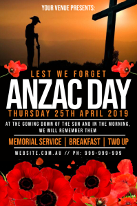 ANZAC Day Poster Template | PosterMyWall