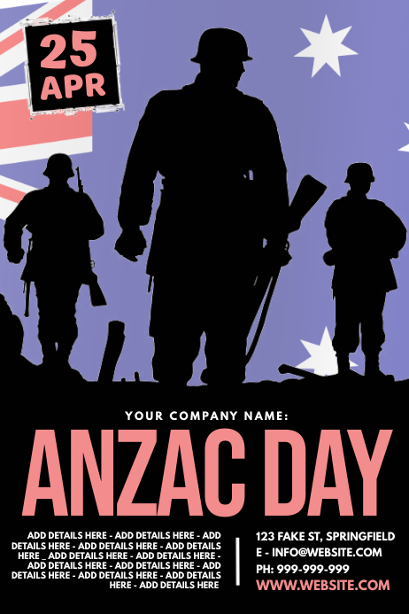 ANZAC Day Poster Template | PosterMyWall