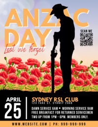 ANZAC Day Poster Template | PosterMyWall