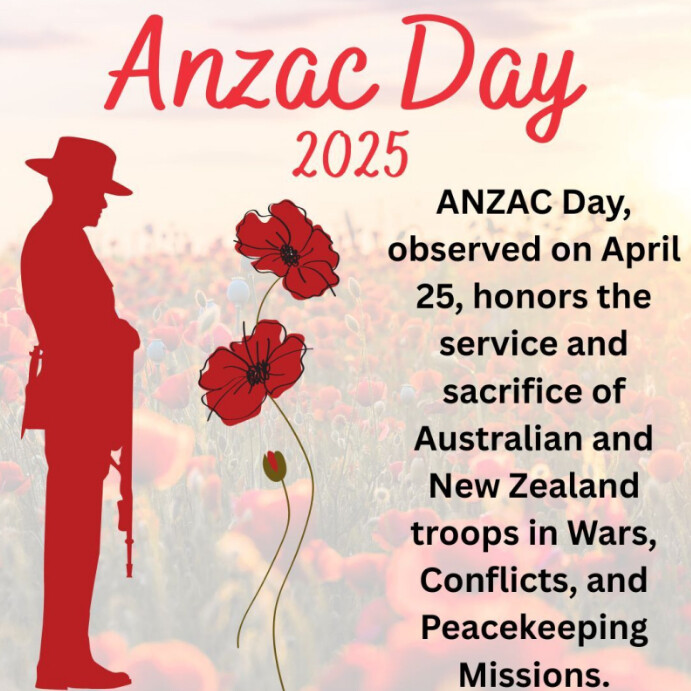 Copy of Anzac Day Remembrance Poster-Lest We Forget | PosterMyWall