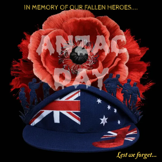 ANZAC Day social media template | PosterMyWall