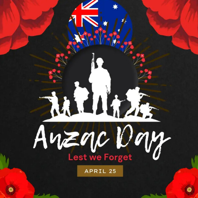 Anzac day template | PosterMyWall