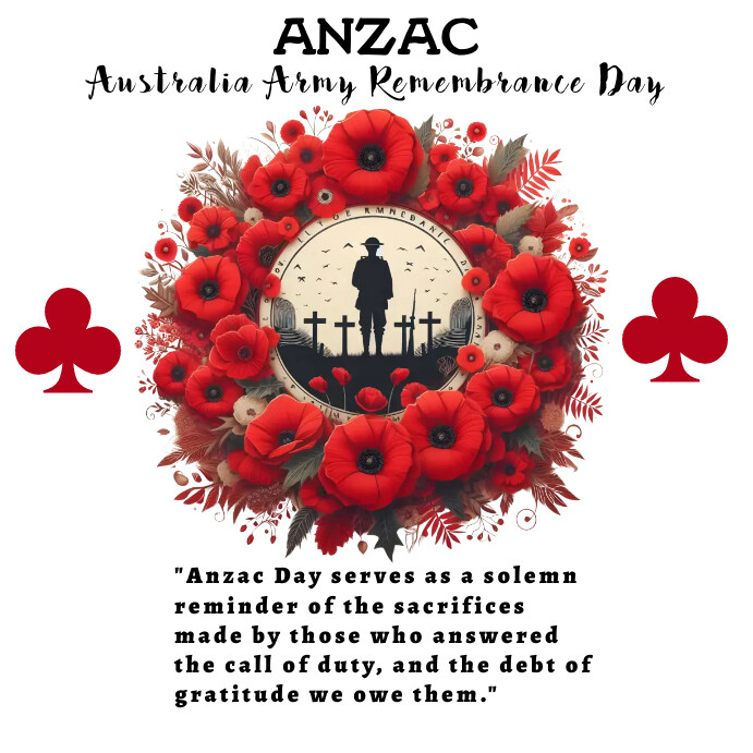 Anzac Remembrance Day Instagram Template | PosterMyWall