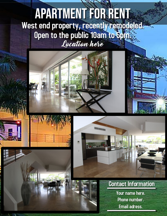 apartment for rent Template | PosterMyWall