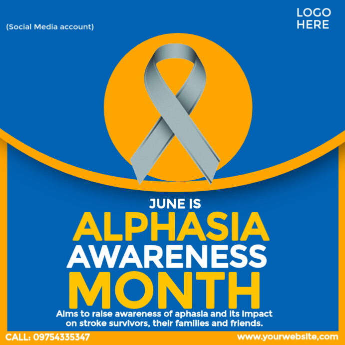 Plantilla de Aphasia Awareness Month | PosterMyWall