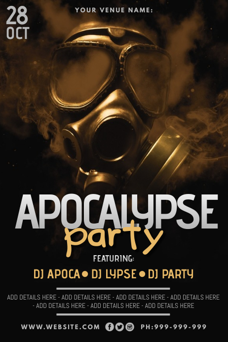 Copy of Apocalypse Party Poster | PosterMyWall