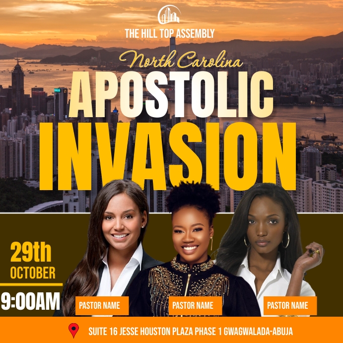Plantilla de Apostolic invasion | PosterMyWall