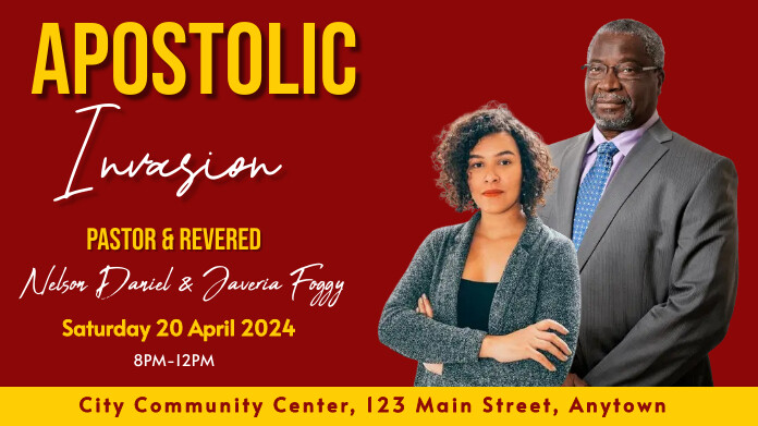 apostolic Invasion twitter post Template | PosterMyWall