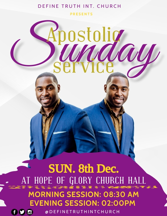 Minggu Apostolik Templat | PosterMyWall