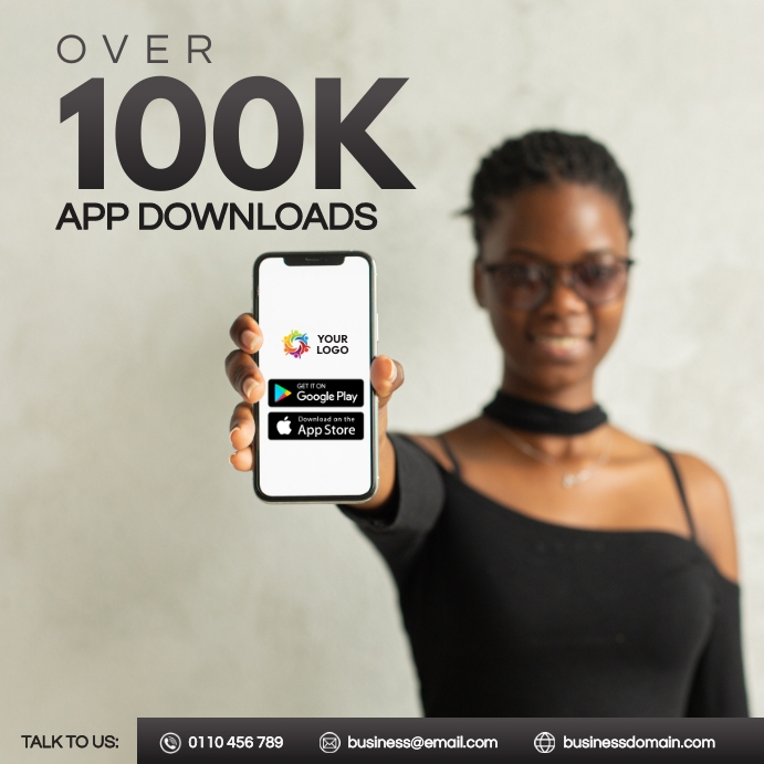 App download count Template | PosterMyWall