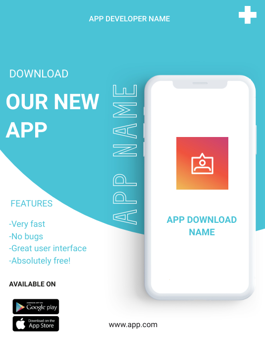 App flyer Template | PosterMyWall