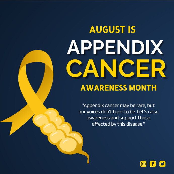 Copy of Appendix cancer awareness month Instagram pos | PosterMyWall