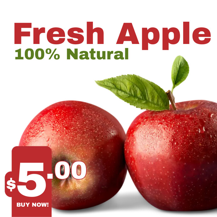 APPLE FRUIT FLYERS Template | PosterMyWall