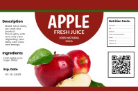 Apple Juice label design Template | PosterMyWall