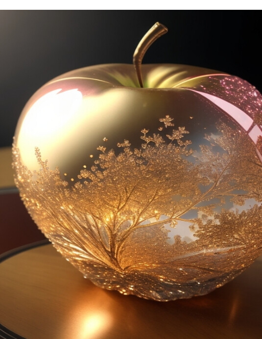 Copy of Apple made crystal design | PosterMyWall