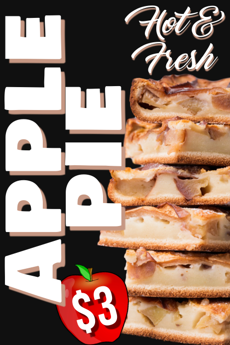 Apple Pie Ad Poster Template | PosterMyWall