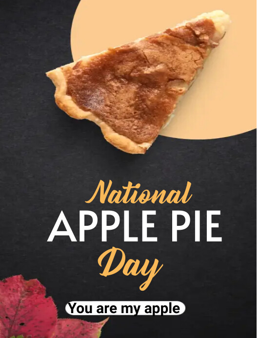 Apple pie template | PosterMyWall