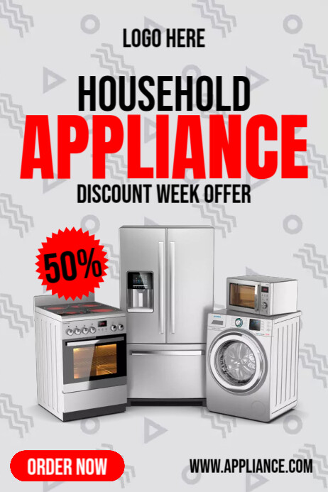 Appliance Discount Week Sale Template | PosterMyWall