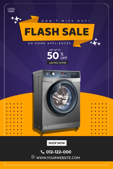 Appliance Flash Sale Template | PosterMyWall