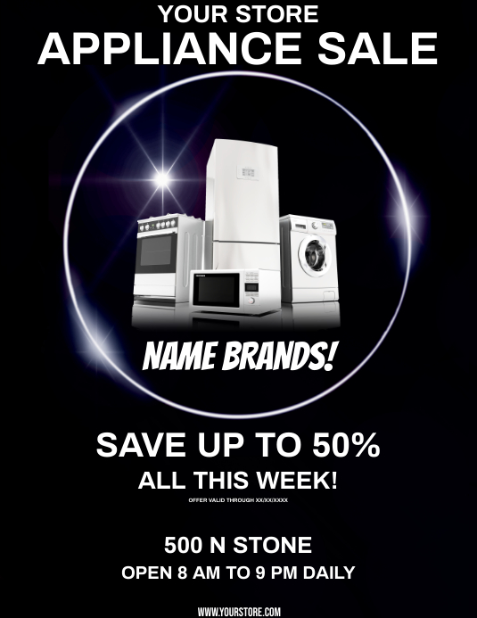 APPLIANCE SALE Template | PosterMyWall