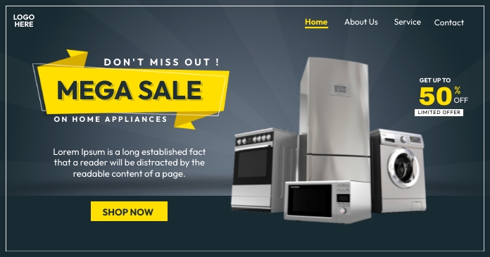 Appliances Mega Sale Template | PosterMyWall