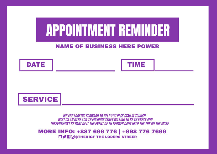 Copy of Appointment | PosterMyWall