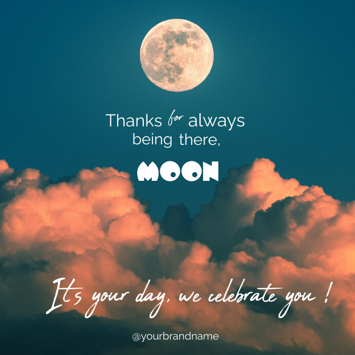 appreciating national moon day post Templat | PosterMyWall