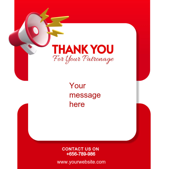 Appreciation message Template | PosterMyWall