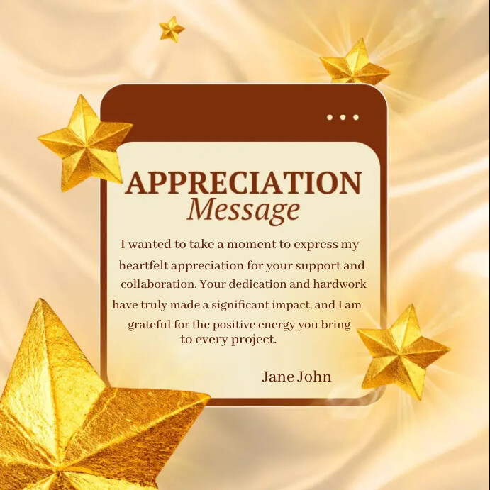 Appreciation motivational message flyer Template | PosterMyWall