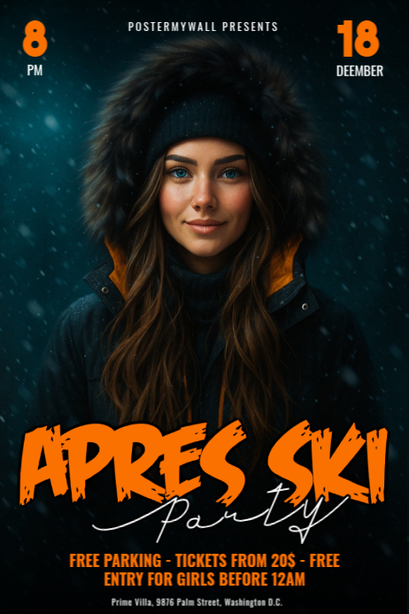 Apres Ski Party Template | PosterMyWall